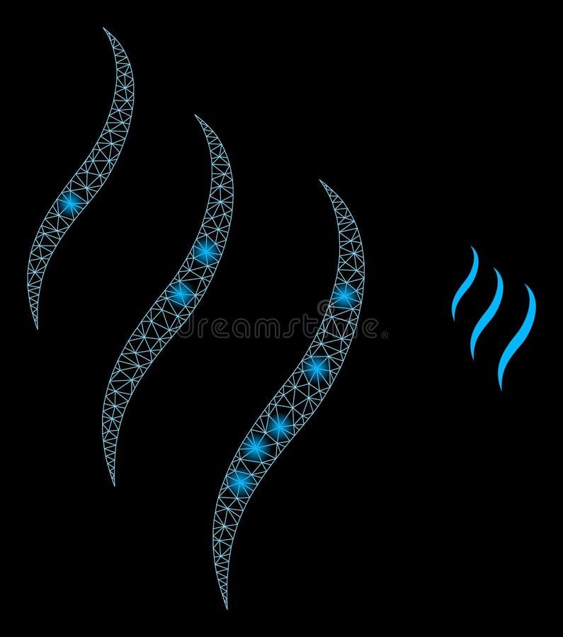 Web Mesh Vapour Smell Vector Icon Stock Vector - Illustration of ...