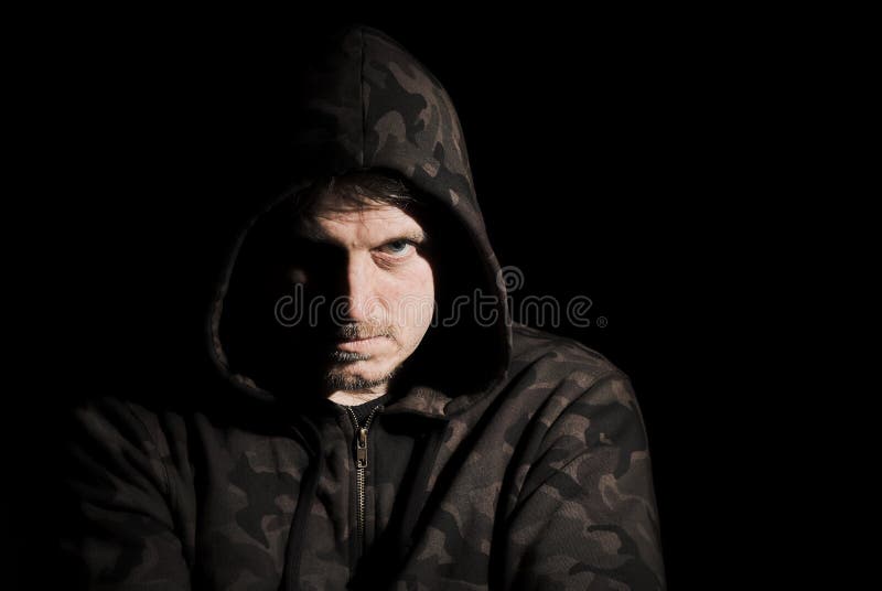 Retrato De Un Toro De Mirada Que Amenaza En Un Campo Foto de archivo ...