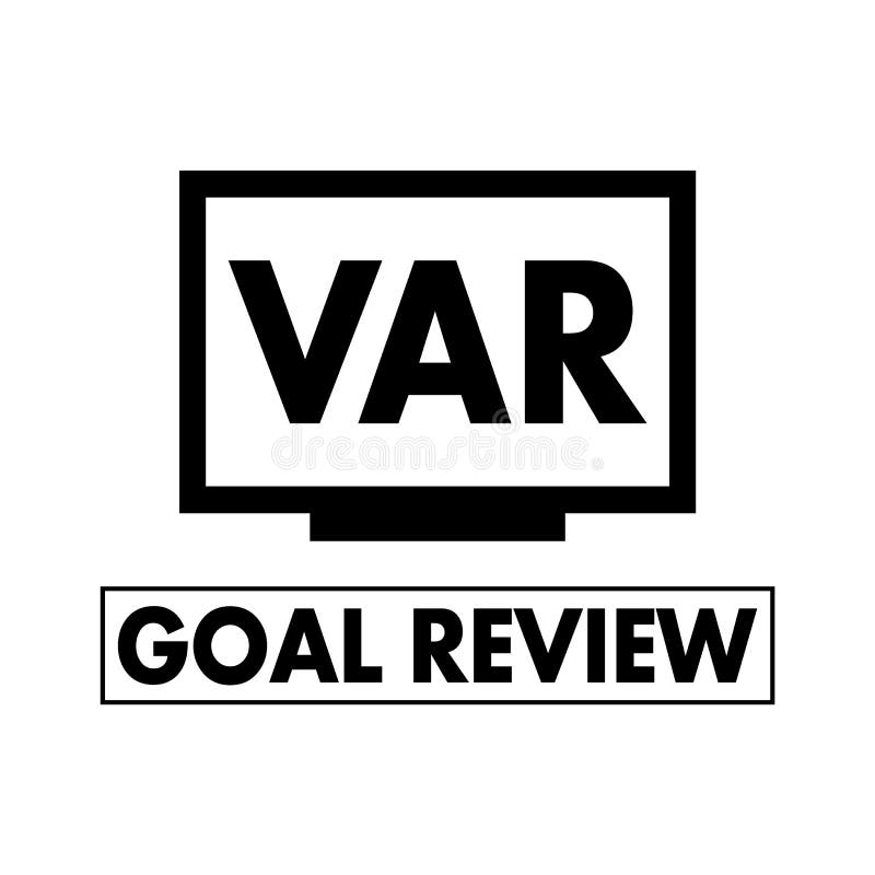 VAR, Video Assistant Referee Icon For Soccer Or Football Match. Stock ... VAR, Video Assistant Referee Icon For Soccer Or Football Match. Stock ...