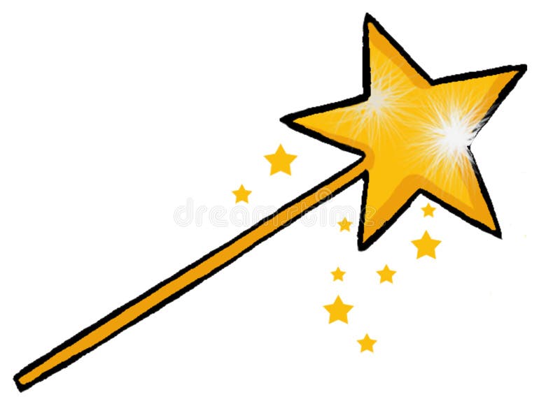 Vara mágica ilustração stock. Ilustração de bizarra, alto - 5290686