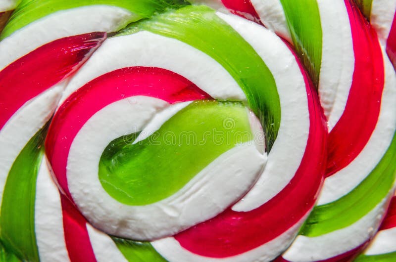 Vara Verde, Branca E Vermelha Do Natal Dos Doces, Pirulito Imagem de ...