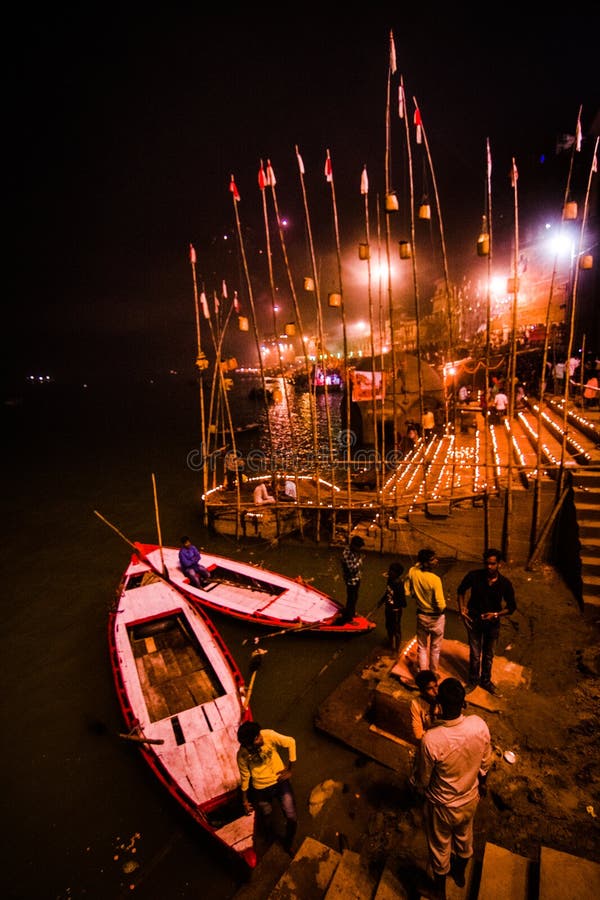 Varanasi Dev Deepawali Celebration Editorial Stock Photo - Image of ...