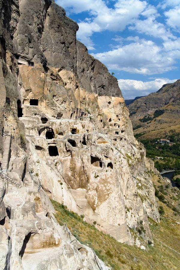 Cave Monastery Complex in the South of Georgia. Stock Image - Image of ...