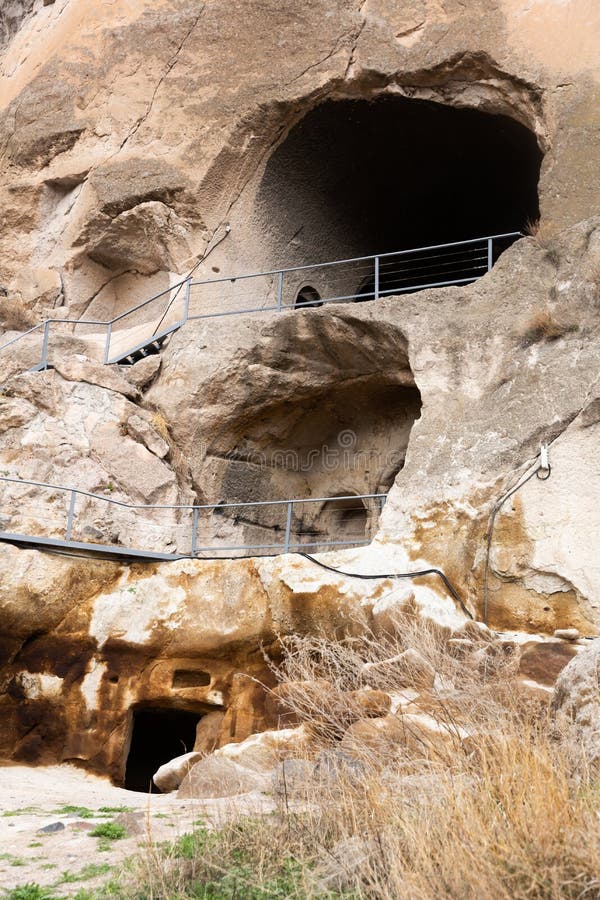 Vardzia Cave Monastery Structures Carved into Mountain Stock Photo ...