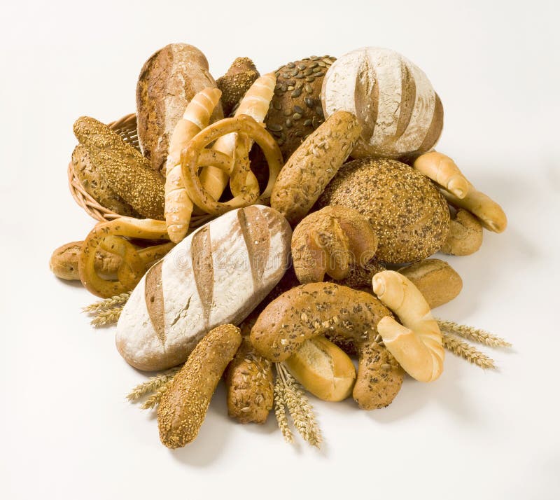 Fond De Différents Types De Pain, Des Petits Pains De Pain Et De ...