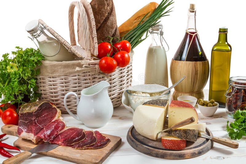 Vari Alimenti Freschi E Verdure Immagine Stock - Immagine di ...