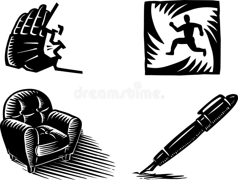 Vari simboli dentro illustrazione di stock. Illustrazione di vario ...