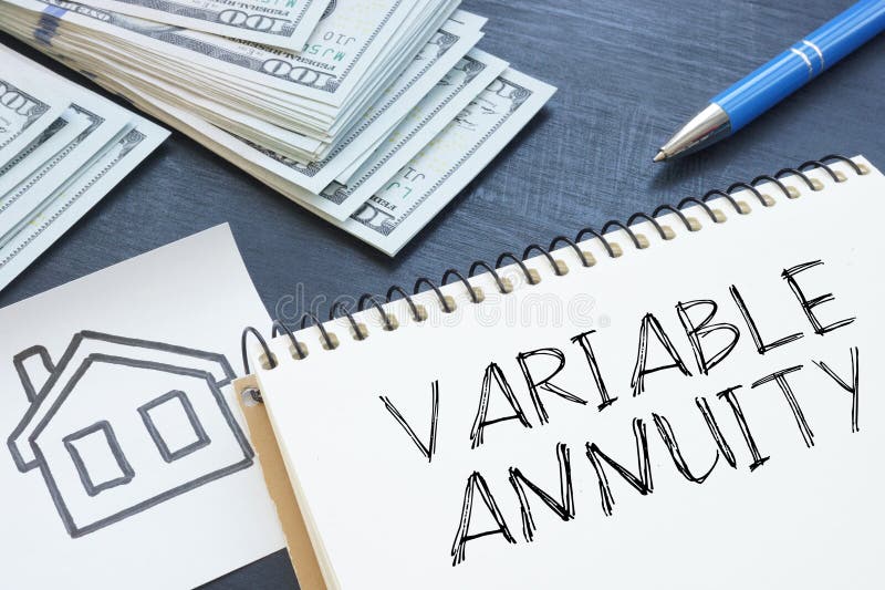 Variable Annuity is Shown Using the Text Stock Image - Image of economy ...