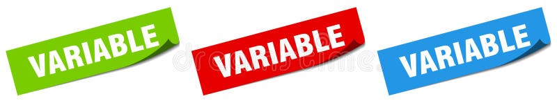 Variable Banner. Variable Speech Bubble Label Set. Stock Vector ...