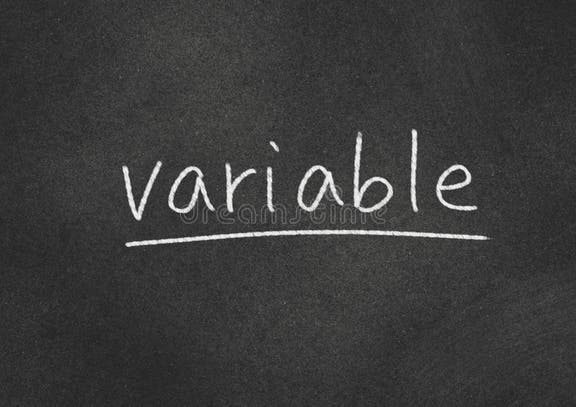 Variable stock image. Image of abstract, word, chalk - 166057155