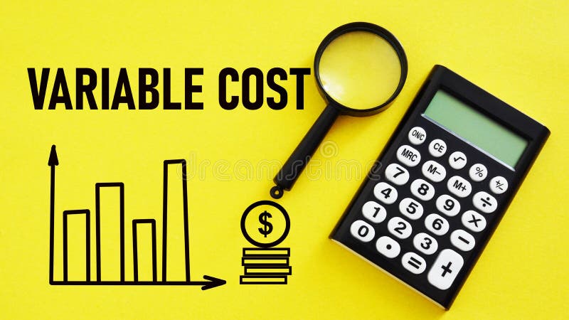 Variable Costs are Shown Using the Text Stock Photo - Image of earnings ...