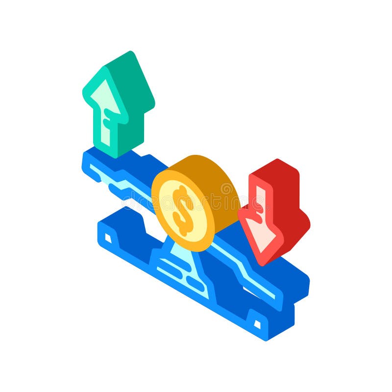 Variable Expenses Budget Planning Isometric Icon Vector Illustration ...