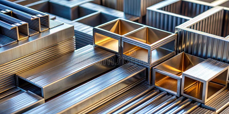 Variable Geometric Shapes of Different Smooth Steel Structures Steel ...