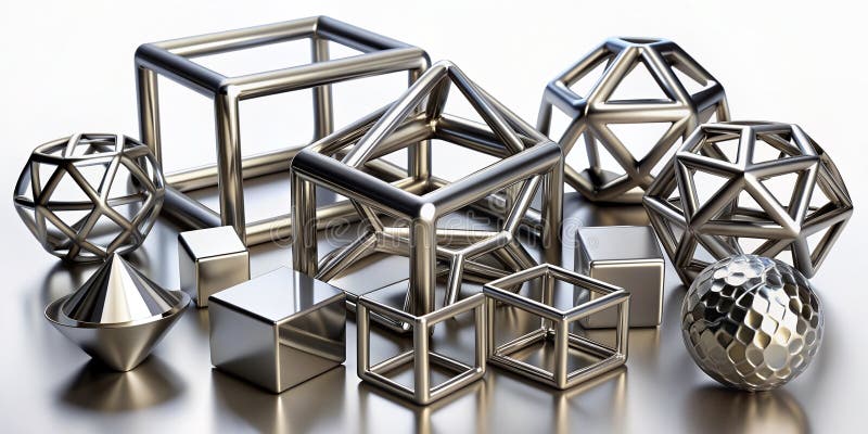 Variable Geometric Shapes of Different Smooth Steel Structures Steel ...