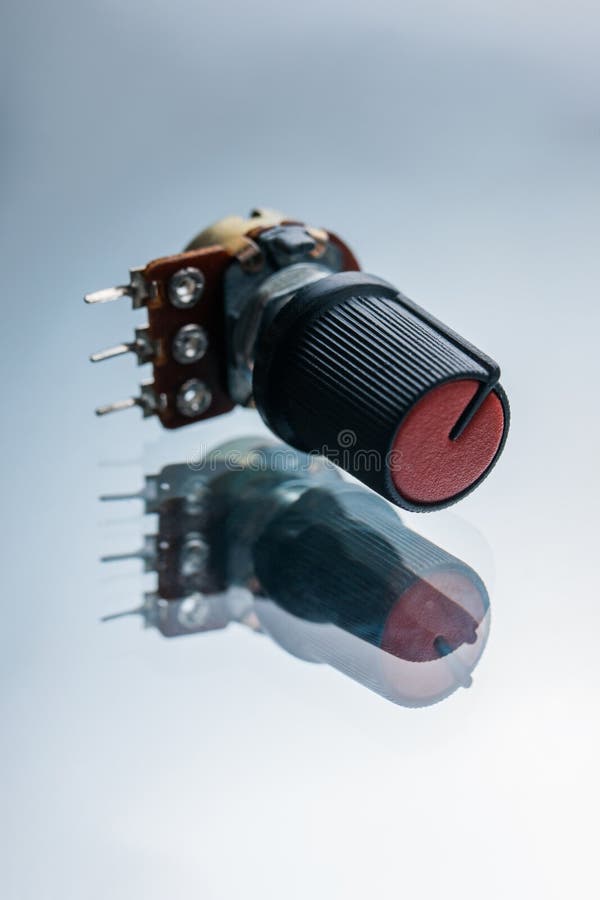 Old Variable Resistor Isolated On White Background Stock Image - Image ...