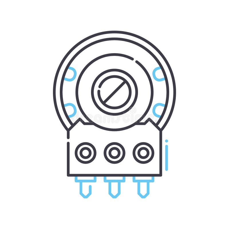 Variable Resistor. Electronic Symbol. Illustration of Basic Circuit ... Variable Resistor. Electronic Symbol. Illustration of Basic Circuit ...
