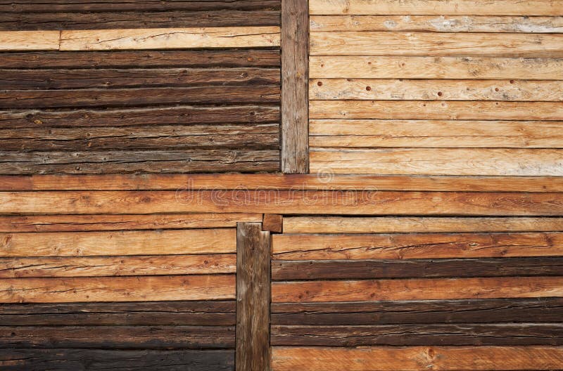 Rustic wooden log wall stock image. Image of material - 121176947