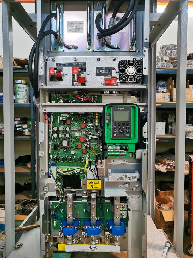 Variable Speed Drive Electronic Control Interior. Editorial Photo ...