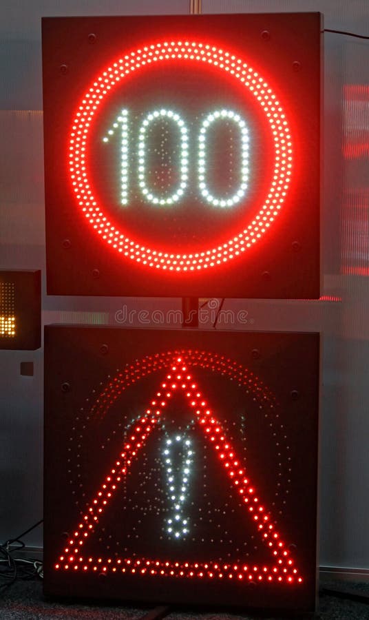 Led Signs stock image. Image of warning, sign, traffic - 125866111