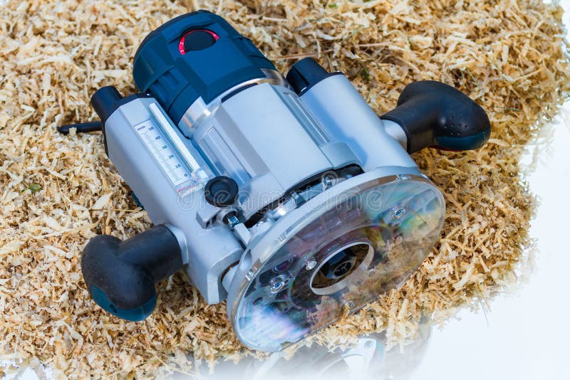 Variable Speed Plunge Router Stock Photo - Image of instrument ...