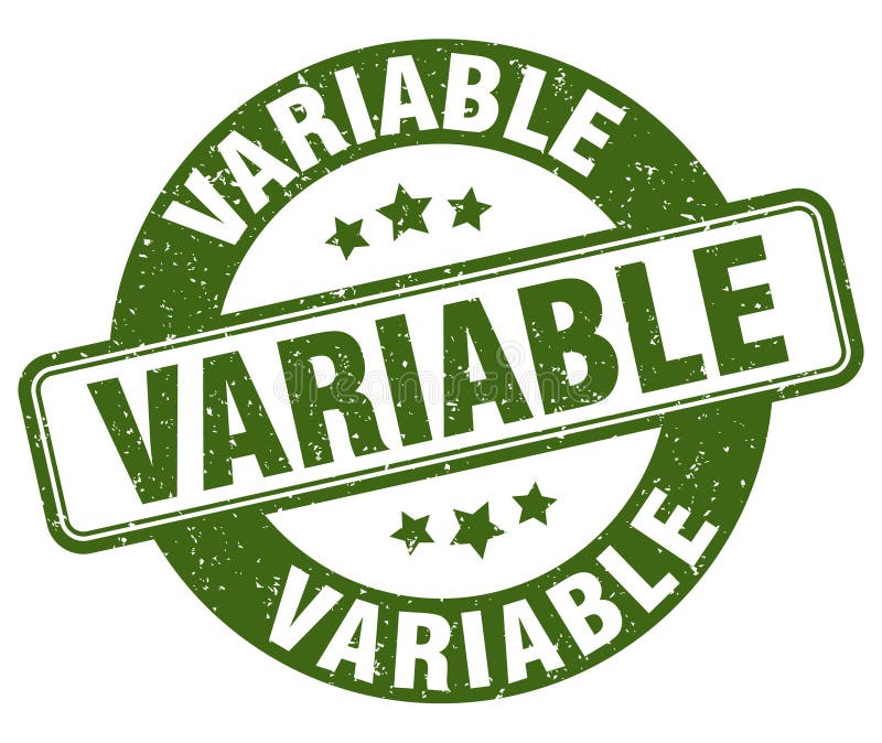 Variable Stamp. Variable Label. Round Grunge Sign Stock Vector ...