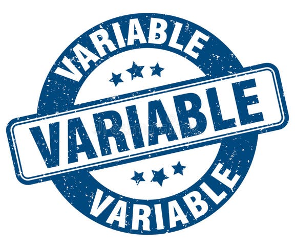 Variable Stamp. Variable Label. Round Grunge Sign Stock Vector ...