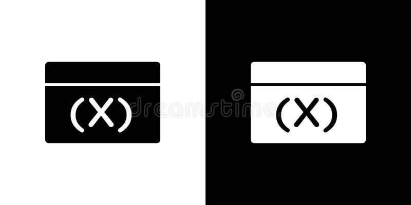 Variable Symbol Icon Art Design Illustration Stock Vector ...