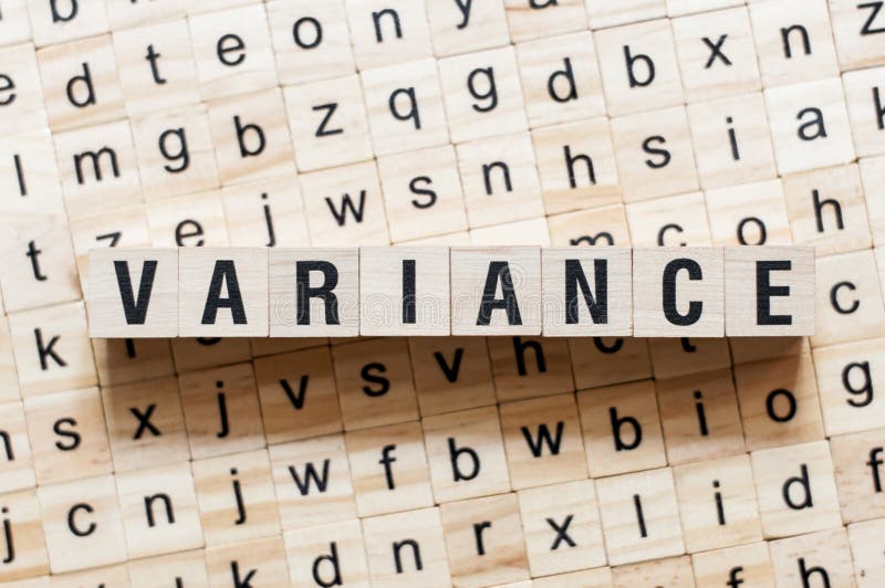 Variance Word Concept on Cubes Stock Image - Image of construction ...