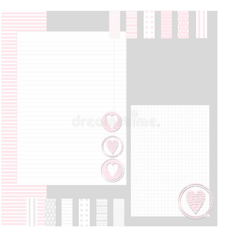 Variant Design Notebook, Notebook. a Heart. Strip. Cell Stock ...