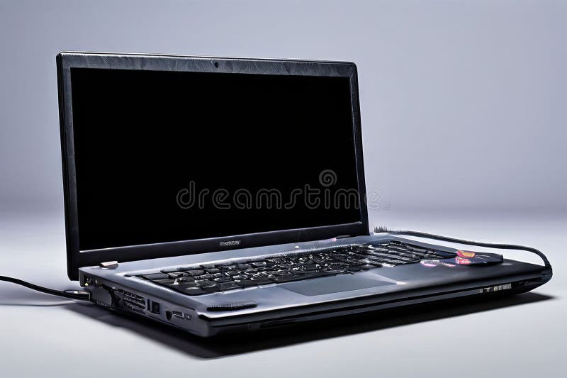 Variant Laptop with a Built in Graphics Card Stock Illustration ...