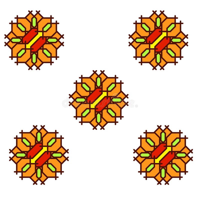 Pattern Braided the Braid of the Lines Stock Illustration ...