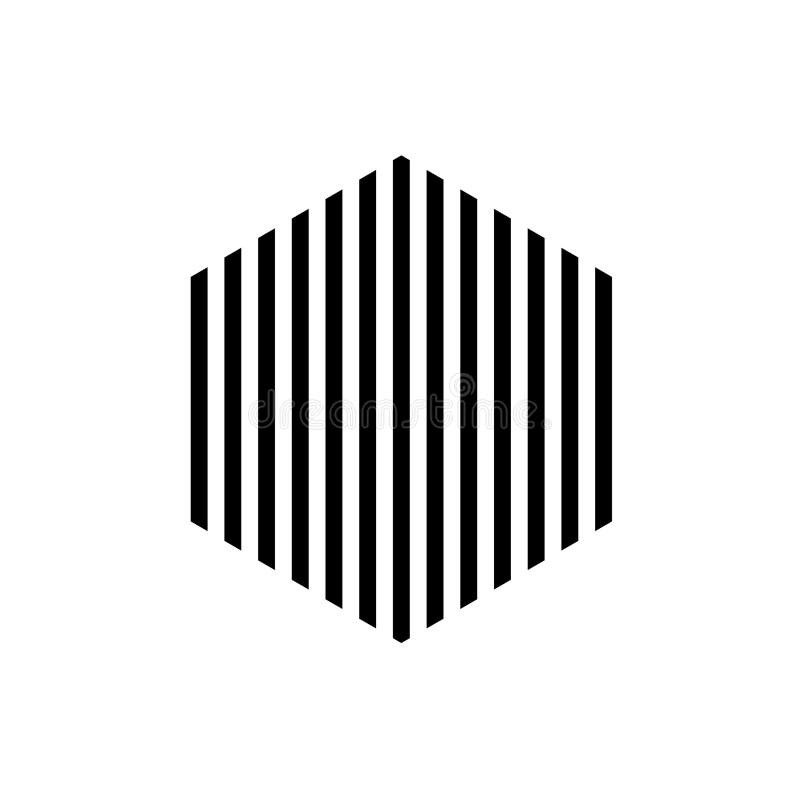 Line Circle Stripe Star Polygon Element Icon Background Stock Vector ...