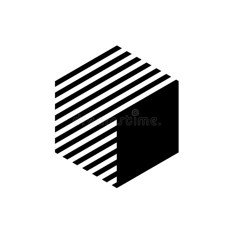 Line Circle Stripe Star Polygon Element Icon Background Stock ...