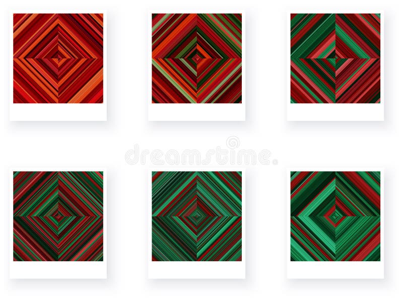 Variants of Paper Card with Square Checkered Striped Geometric Patterns ...