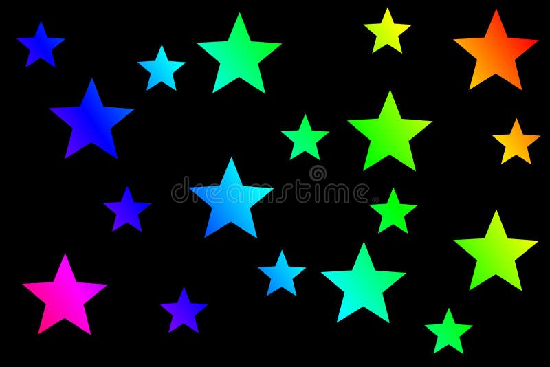 Varias estrellas stock de ilustración. Ilustración de magenta - 89251411