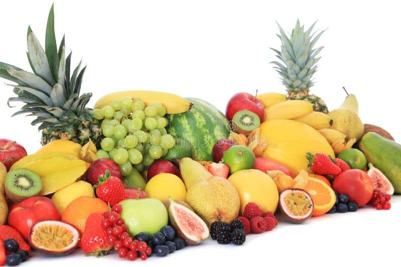 Pila Enorme De Varias Frutas Foto de archivo - Imagen de naranjas ...