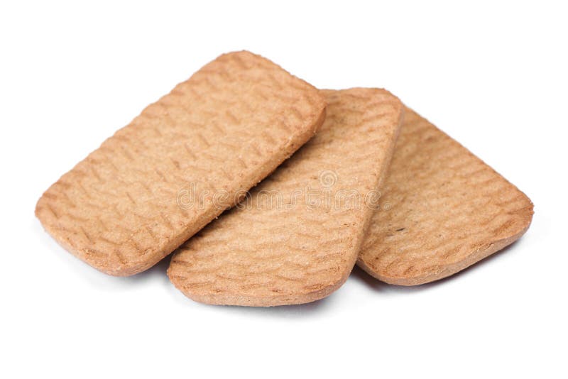 Varias Galletas De Chip Rectangulares Aisladas En Blanco Imagen de ...