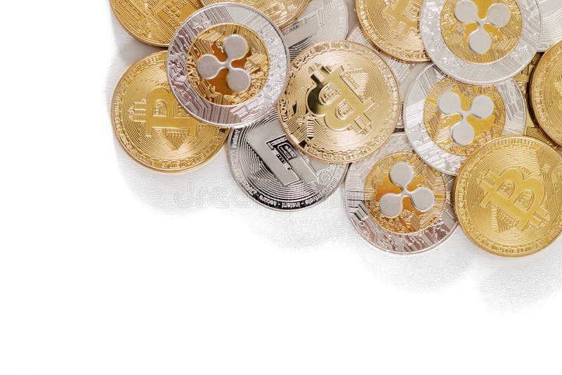 Varias Monedas Crypto Alineadas De La Moneda Foto editorial - Imagen de ...