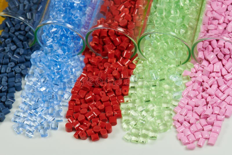 Colored plastic pellets stock photo. Image of pellets - 16285988