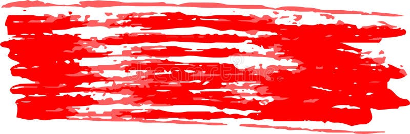 Variation of Handwritten Horizontal Red Lines Stock Vector ...
