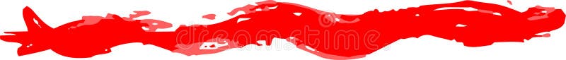 Variation of Handwritten Horizontal Red Lines Stock Vector ...