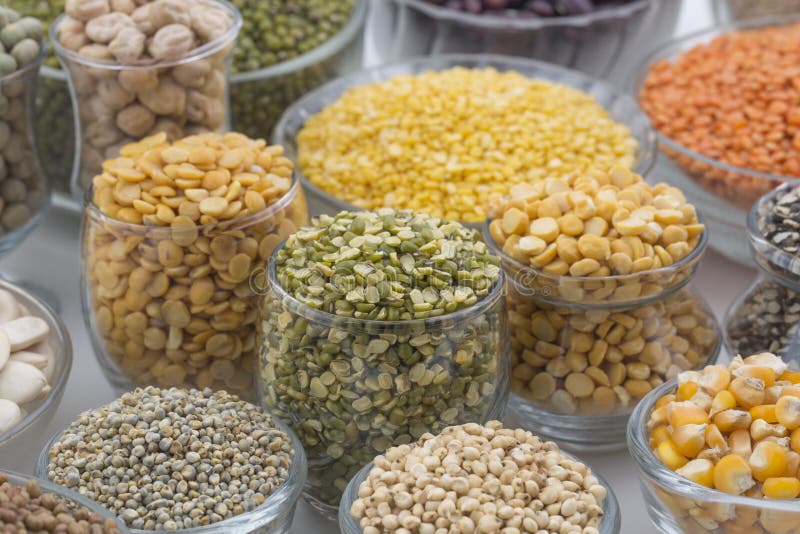 Mix Seeds Food stock image. Image of lentils, millet - 105604929