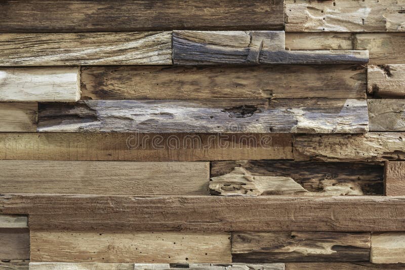 Variation of Wooden Block Pieces Stacked As a Wall Stock Image - Image ...