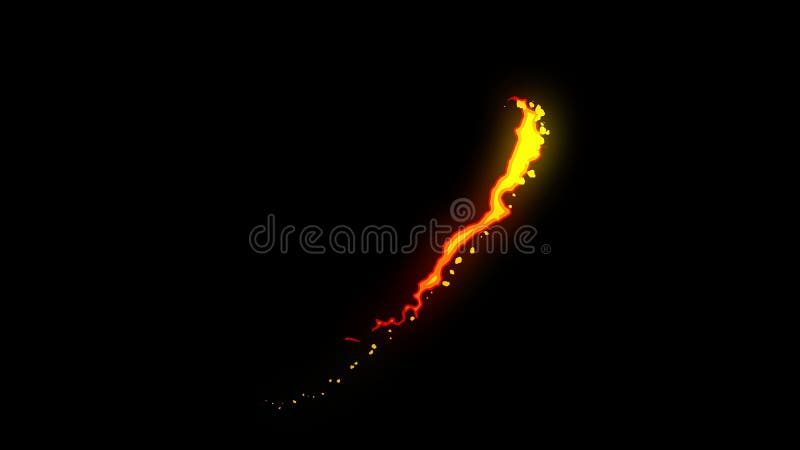 Cartoon Comic Animation, Fire Lightning Curve Animation, Loop ...