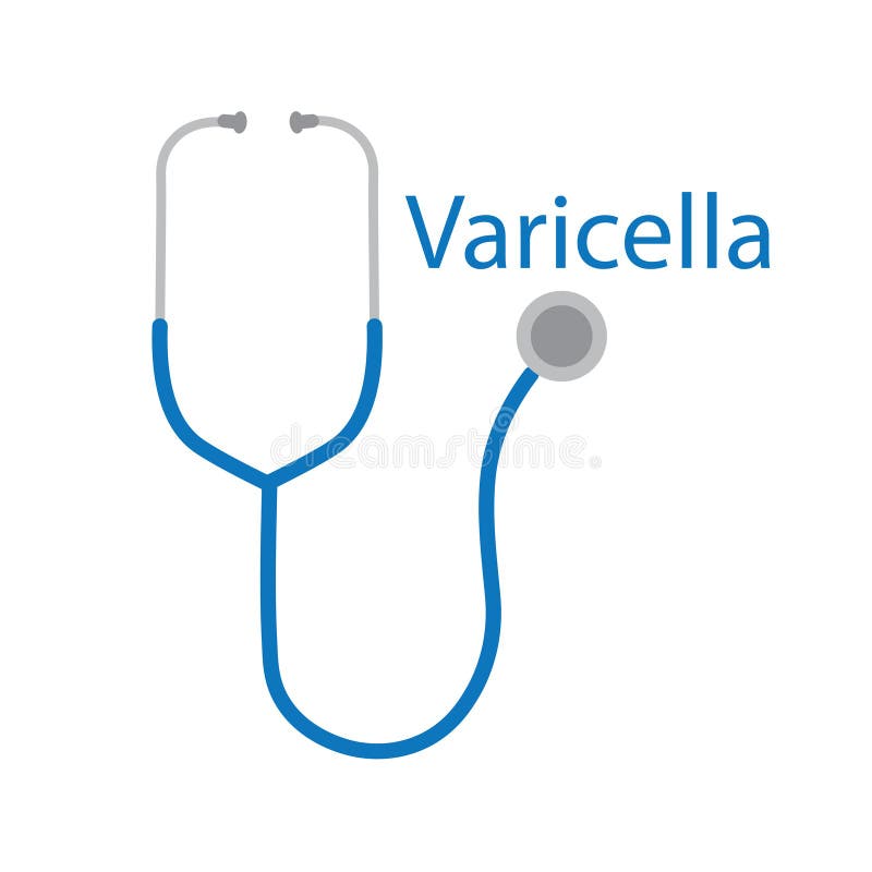 Varicella Text and Stethoscope Icon Stock Vector - Illustration of ...