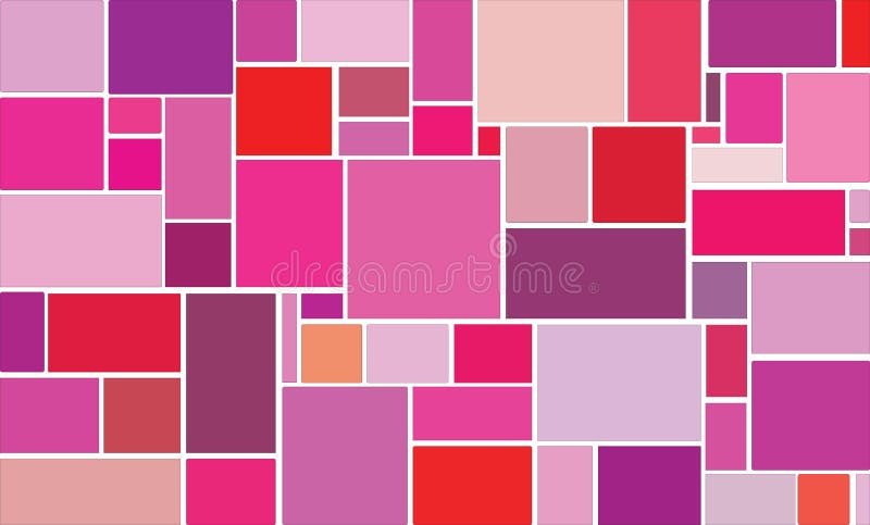 Varicoloured Quadrate vektor abbildung. Illustration von vielzahl ...