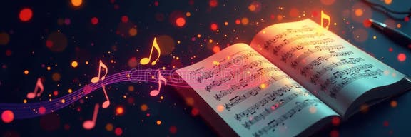 Varied Musical Notes Forming a Complex Composition on a Stand, Vocal ...