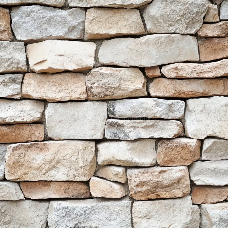 Varied Textured Natural Stone Wall Stock Image - Image of landscape ...
