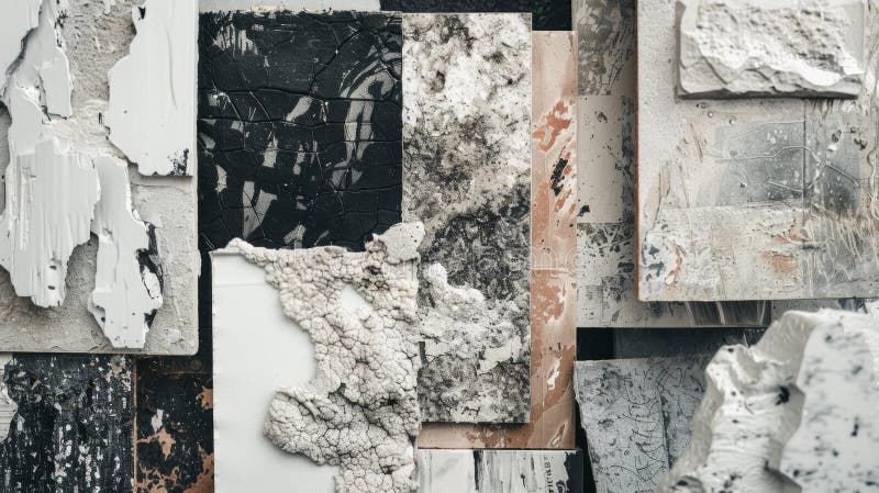 Varied Textured Surfaces with Aging and Distressed Patterns Stock Image ...