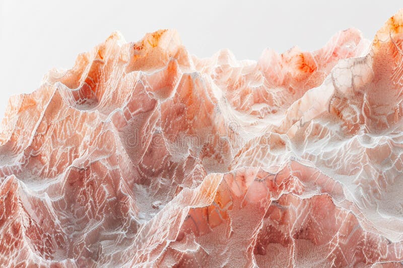 The Varied Textures and Patterns of a Pink Salt Mountain, Highlighted ...